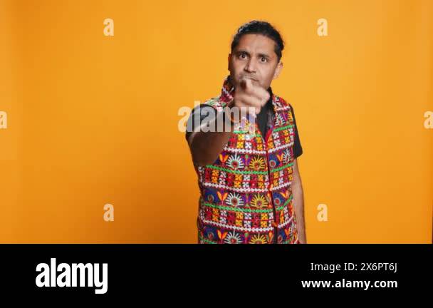 Disappointed indian man admonishing friend over debacle, isolated over ...