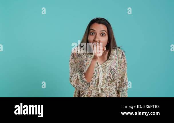 Irked indian woman fighting with boyfriend, doing scolding gesturing ...