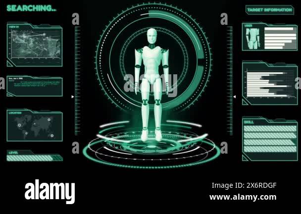 MLP Futuristic robot, artificial intelligence CGI big data analytics ...