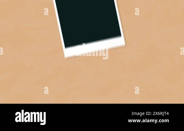 Polaroid Instant Picture Empty Photo Frame Drop in Out Animation on ...