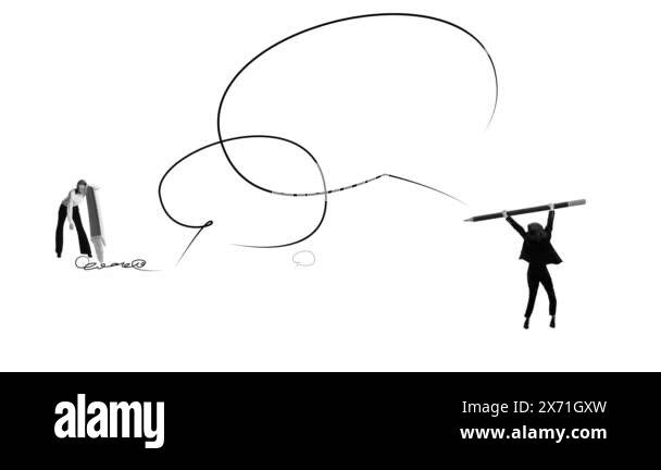 Two women drawing speech bubbles symbolizing importance of clear ...