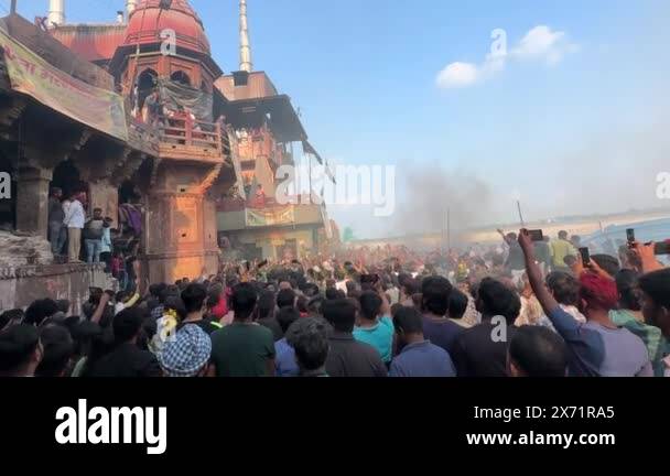 Varanasi, Uttar Pradesh, India - March 21 2024: Indian and foreign ...