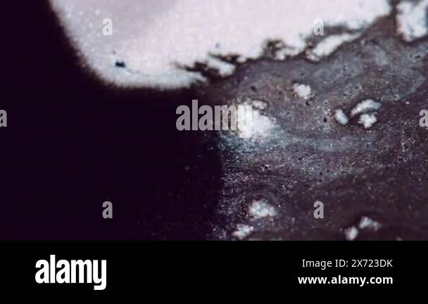 Glitter flakes. Shiny particles water. Snow dirt. Blur white black ...