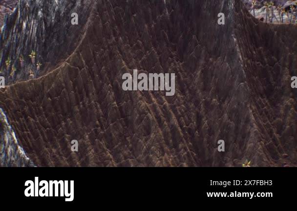 Alien in Uniform Looks Around, High Shot, Extraterrestrial Planet 3D ...