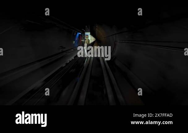 Istanbul, Turkey - 04 April 2024: Marmaray metro train rides through ...