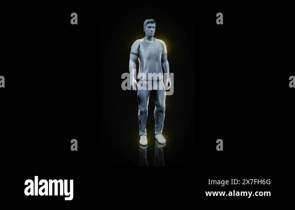Abstract 3d anatomy view of man walking, the gut anotomy Stock Video ...