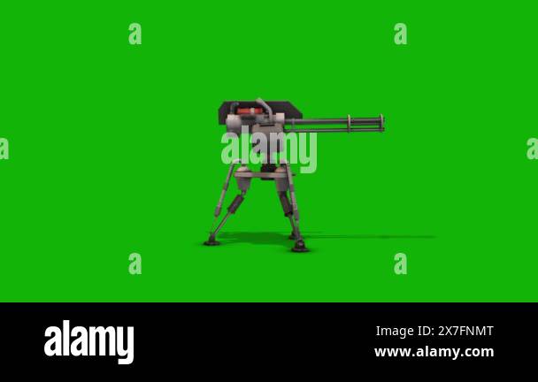 Machine gun top Resolution backgrounds green screen 4k, Easy editable ...