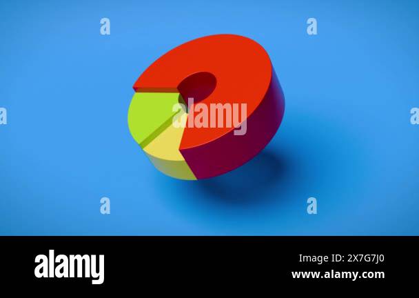 Animated pie chart 3d looping animation Stock Video Footage - Alamy