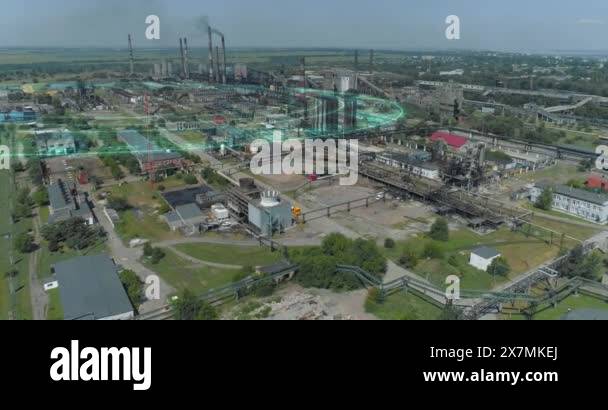 A cell data tower is broadcasting a signal. Visualization of signal ...