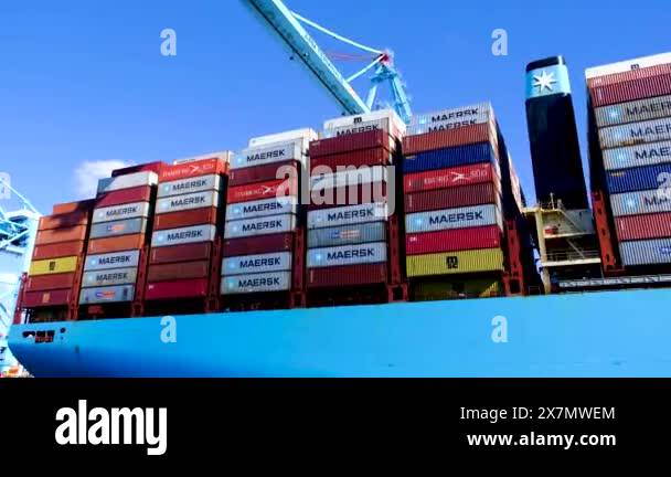 Goods in shipping containers Stock Videos & Footage - HD and 4K Video ...