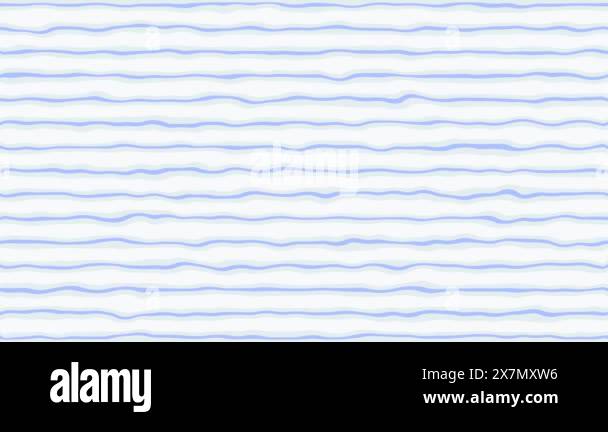 Abstract striped video background loop animation with animated blue lines waving white ...
