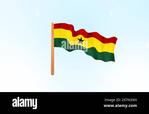 Ghana flag waving animation Stock Videos & Footage - HD and 4K Video ...