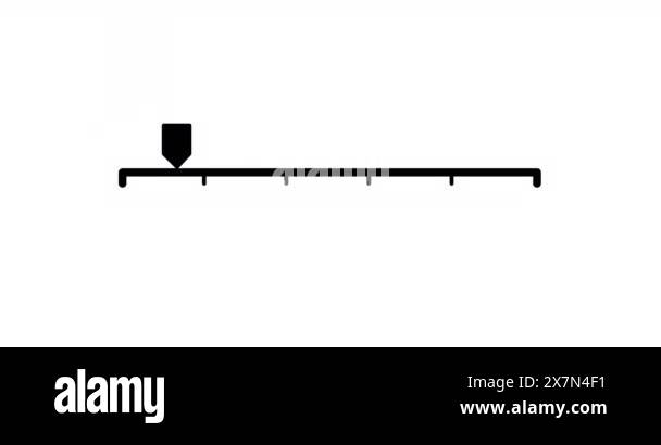 Simple infographic element - timeline icon animation. Timeline concept ...