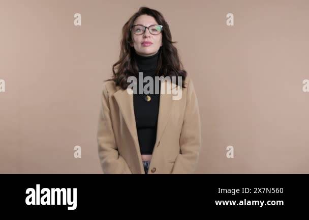 Gorgeous business woman showing yes signal, nods head, approve ...