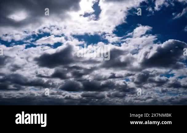 Captured in a timelapse, this image shows clouds moving at high speed ...