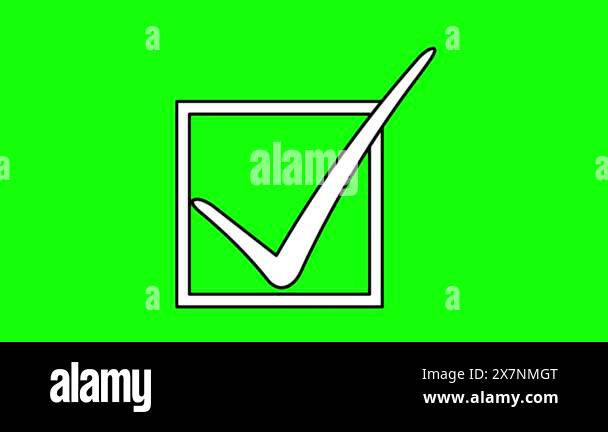 video drawing animation checkmark or checklist select checkbox option ...