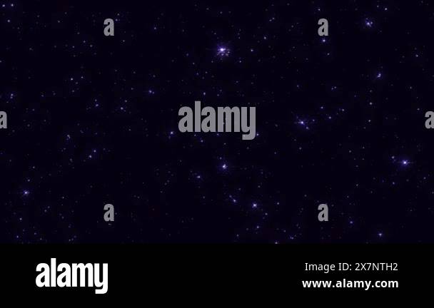 Sky stars, starry night dark blue background with starlight sparkles ...