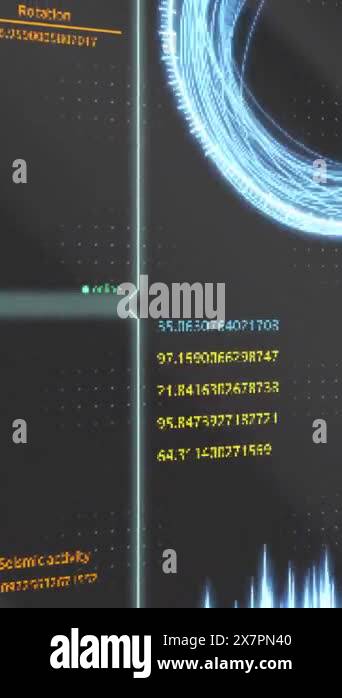 Futuristic interface. Digital screen. Ultra detailed abstract digital background. Blinking and ...