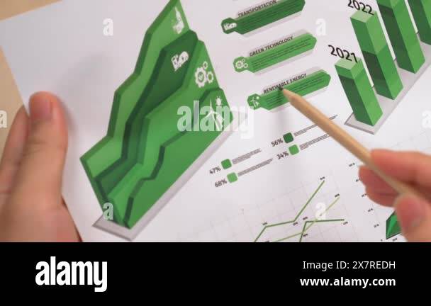 Businessman Focus About Using Alternative Energy Making Eco Building In
