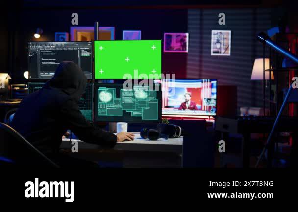 Rogue programmer using green screen PC to hack firewalls, getting ... Rogue programmer using green screen PC to hack firewalls, getting ...