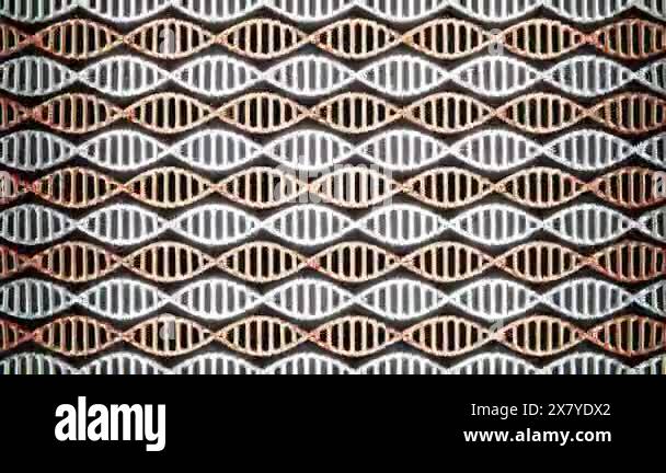 Gold and Silver DNA molecules move in a loop in 4K Stock Video Footage ...