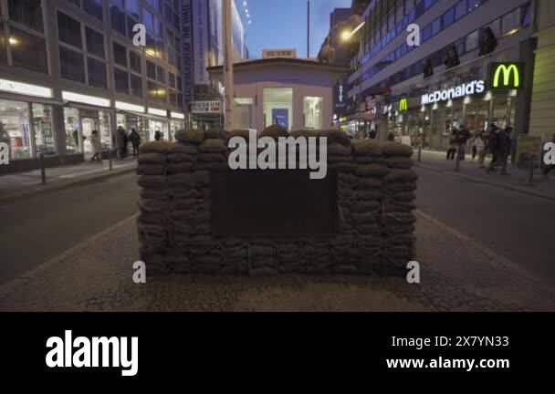 December 26, 2023. Berlin, Germany. Checkpoint Charlie border ...