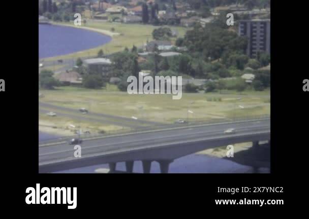 Melbourne, Australia may 1969: Vintage footage of Melbourne cityscape ...