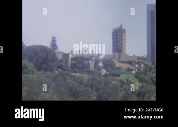 Melbourne, Australia may 1969: Vintage footage of Melbourne cityscape ...