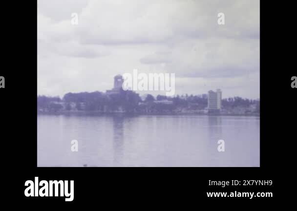 Melbourne, Australia may 1969: Vintage footage of Melbourne cityscape ...