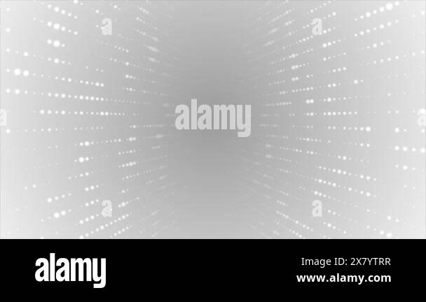 Animated White and Black color shiny hi-tech digital particles ...