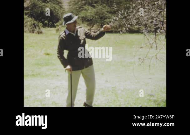 Nairobi, Kenya may 1969: Vintage footage of white colonizers visiting ...