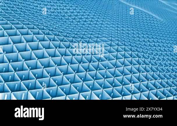 Animated Royal blue color 3d cube forming wave pattern simple and ...