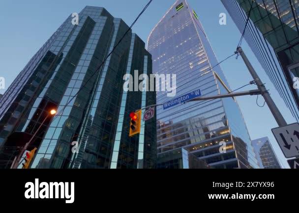 Royal Bank of Canada RBC and TD bank at Wellington Avenue in Toronto ...