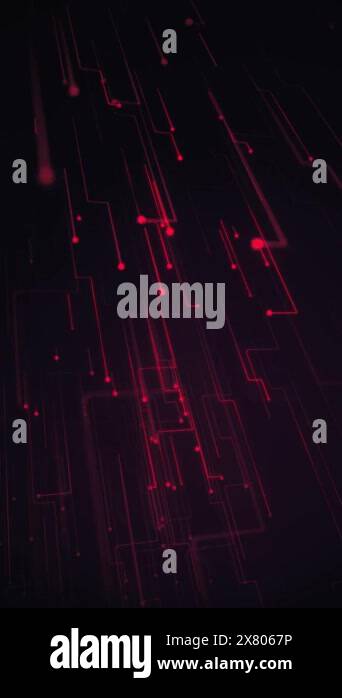 Vertical video - abstract digital circuit board styled background with ...