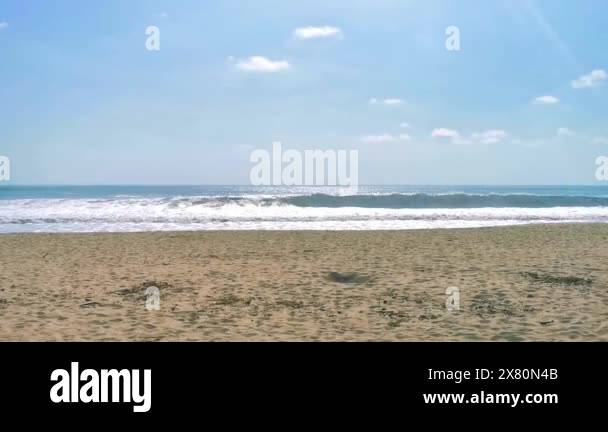 Extremely high huge big powerful surfer waves on the tropical beach in ...