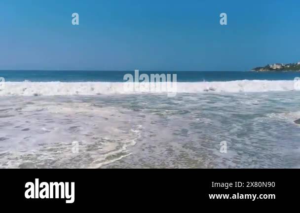 Extremely high huge big powerful surfer waves on the tropical beach in ...