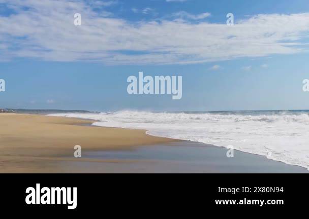 Extremely high huge big powerful surfer waves on the tropical beach in ...