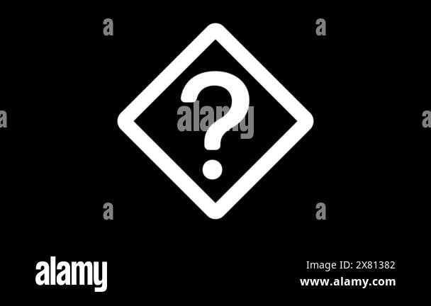 Question mark warning sign icon Stock Videos & Footage - HD and 4K ...