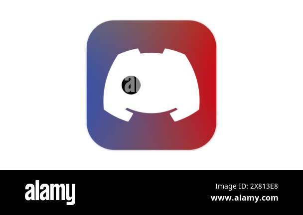 A white Discord logo on a gradient background transitioning from blue ...