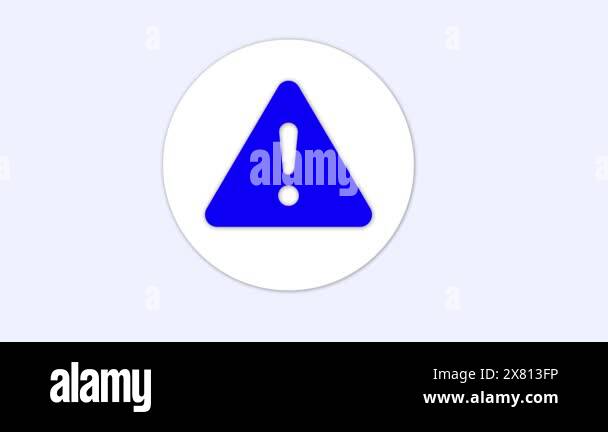Blue and white warning sign Stock Videos & Footage - HD and 4K Video ...