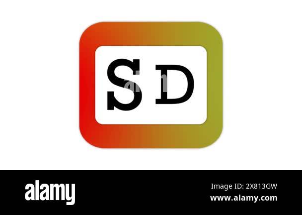 A logo with the letters 'SD' in bold black font centered within a white ...