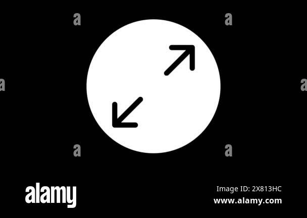 Diagonal resizing arrows Stock Videos & Footage - HD and 4K Video Clips ...