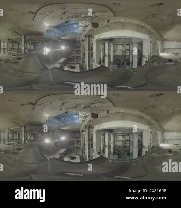 The video shows the destroyed reactor room of the Chernobyl nuclear ...