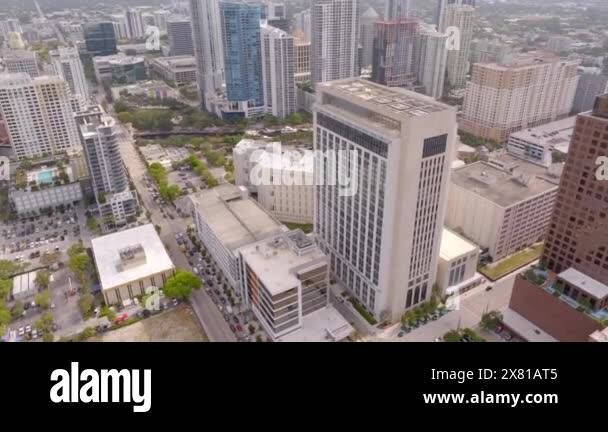 Aerial video Broward Sheriffs Office Main Jail Bureau Downtown Fort ...