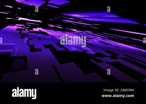 Futuristic high-tech animation. Concept of data transmission in ...