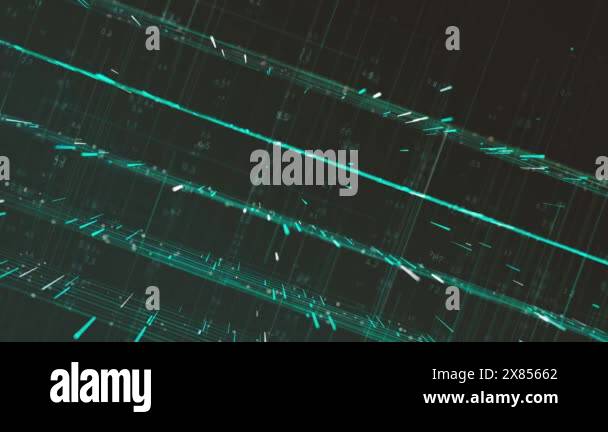 3d Grid Technology Background/ Animation of an abstract background with ...