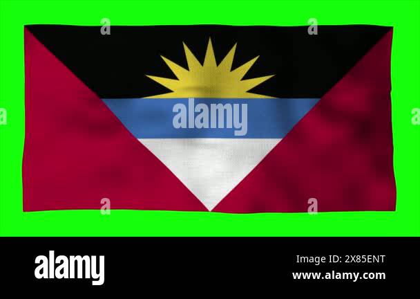 Antigua and Barbuda's National Flag in a Dynamic Display: A Sign of ...