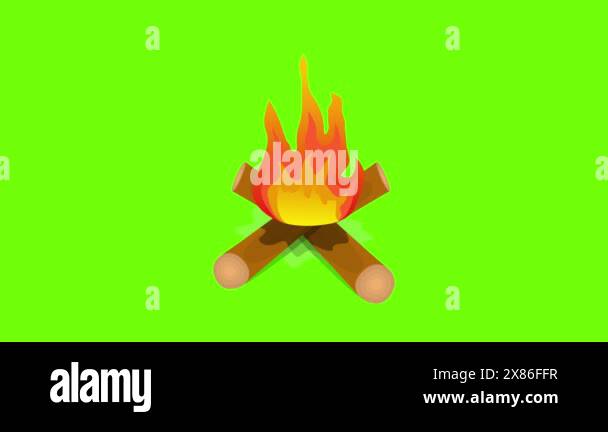 Camping bone fire clip art, woods with flames burning animation on ...