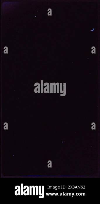 Vertical video - old film frame overlays video analog distortion, retro ...