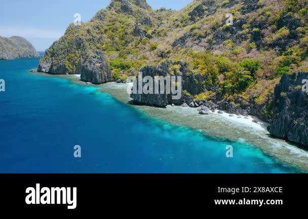 Matinloc island, El Nido, Palawan, Philippines. Aerial view of cute ...